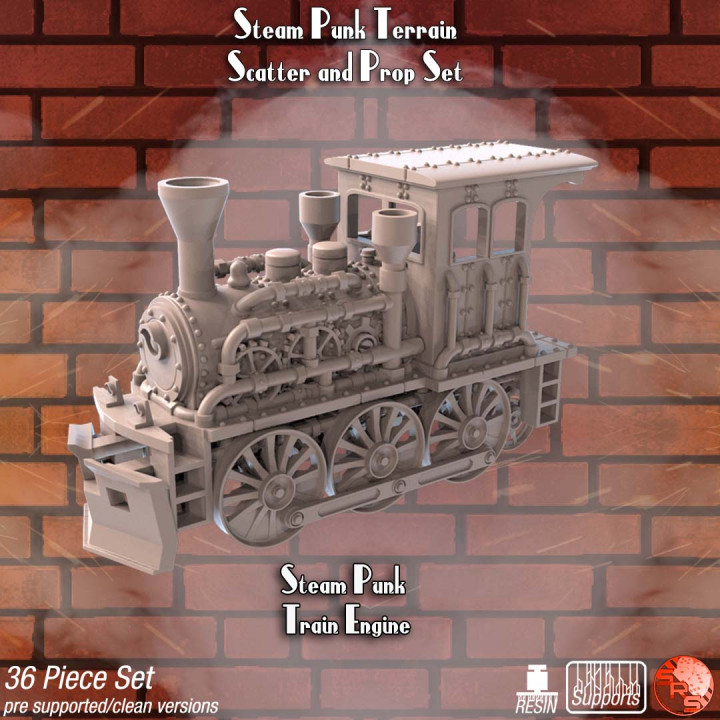 3D Printable Steam Punk Terrain Set by Sync Ratio Systems