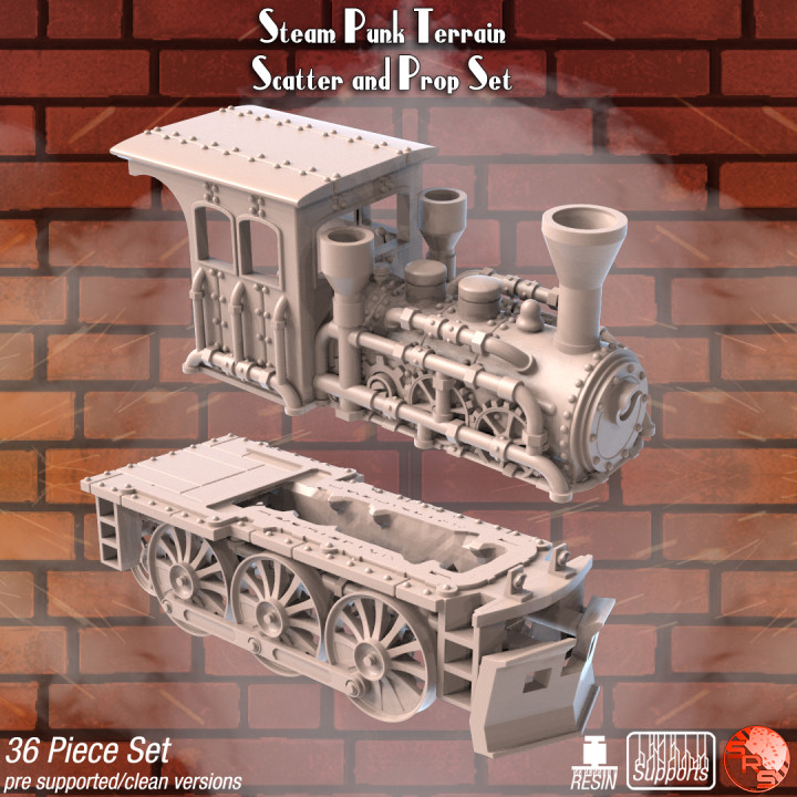 3D Printable Steam Punk Terrain Set by Sync Ratio Systems