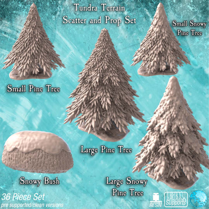 3D Printable Tundra Terrain Set by Sync Ratio Systems