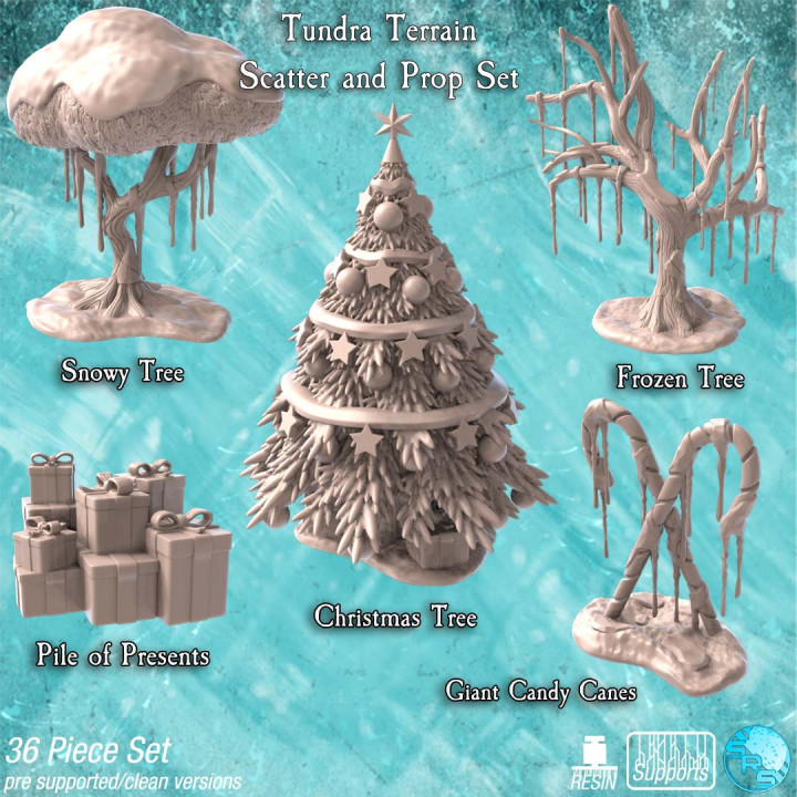 3D Printable Tundra Terrain Set by Sync Ratio Systems