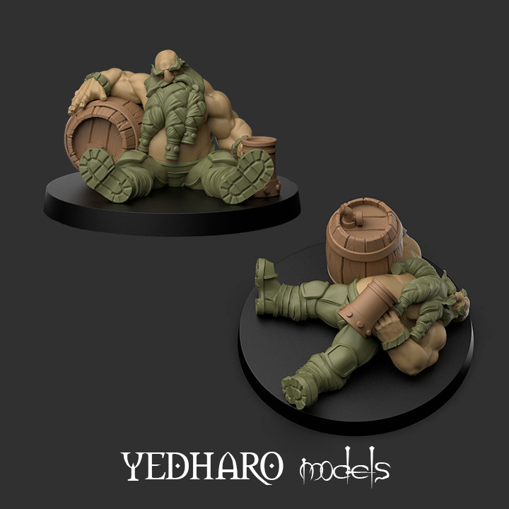 3D Printable Dwarves Drunk by Yedharo Models SL