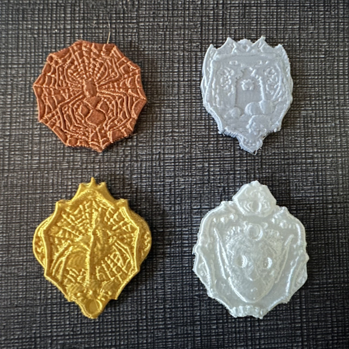 3D Print of Dark elf coin set by fractalinfinity