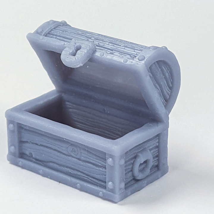 3D Printable Chest and Mimic Set by Custom Miniature Maker