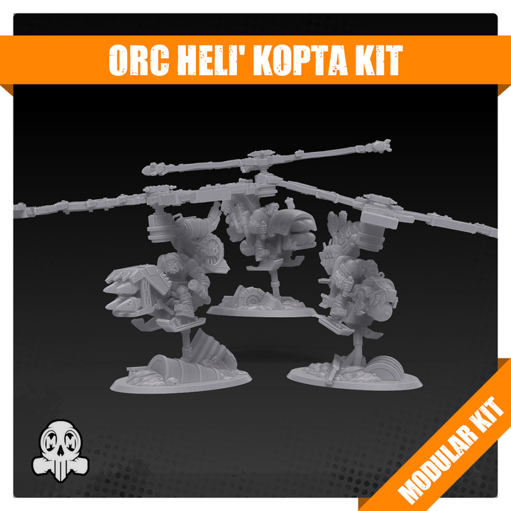 3D Printable Orc Helicopter Kit by Malicious Mini's