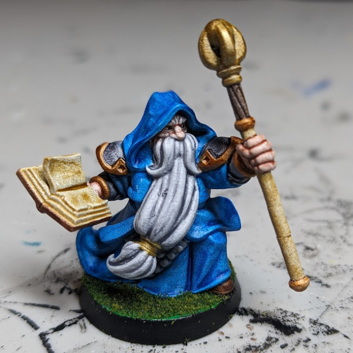 3D Print of Dwarven wizard [PRE-SUPPORTED] by sirjonsnow
