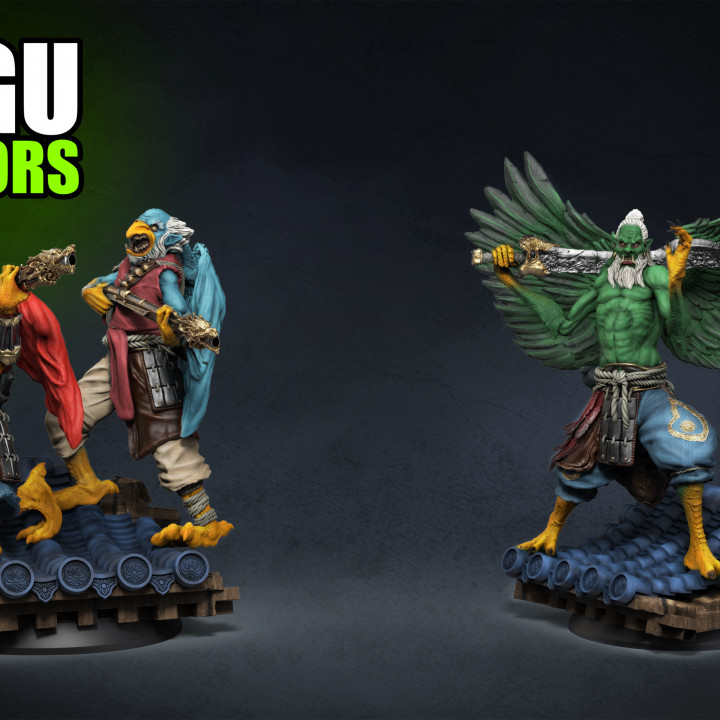 3D Printable BUNDLE#08 - ONI DOJO by Necropunks Miniatures