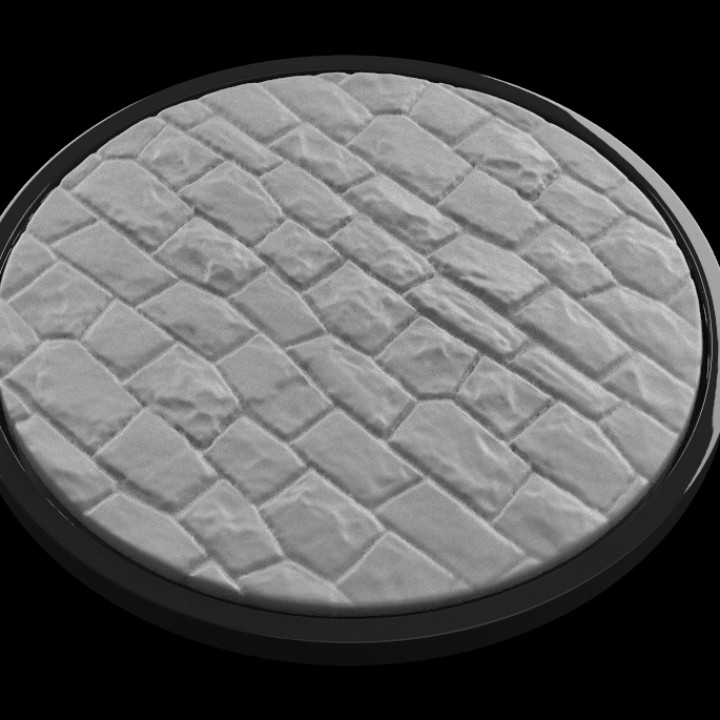 3D Printable Base de Ladrillos de Piedra / Stone Bricks Base by Martín ...