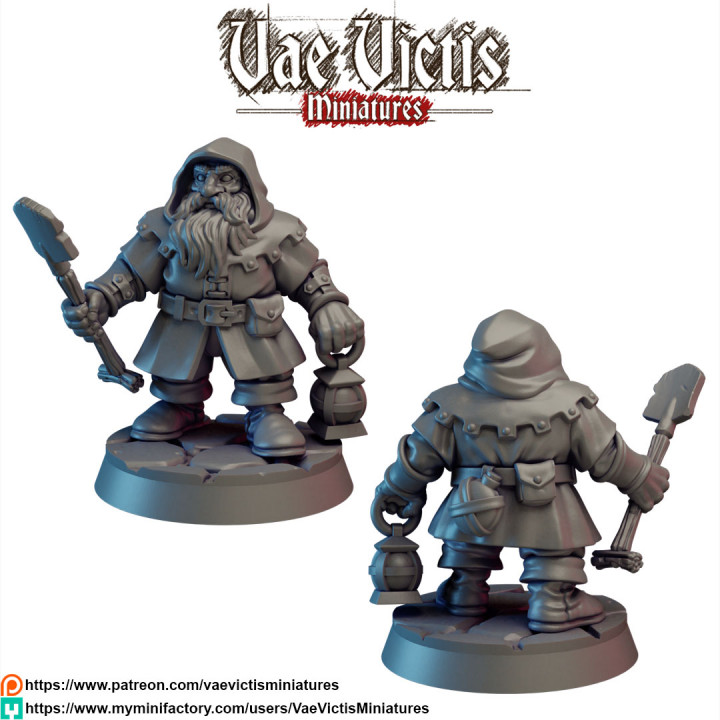 3D Printable Modular Hill Dwarf #02 [PRE-SUPPORTED] by Vae Victis ...