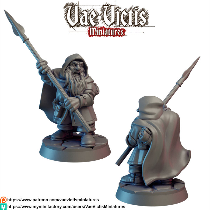 3D Printable Modular Hill Dwarf #06 [PRE-SUPPORTED] by Vae Victis ...