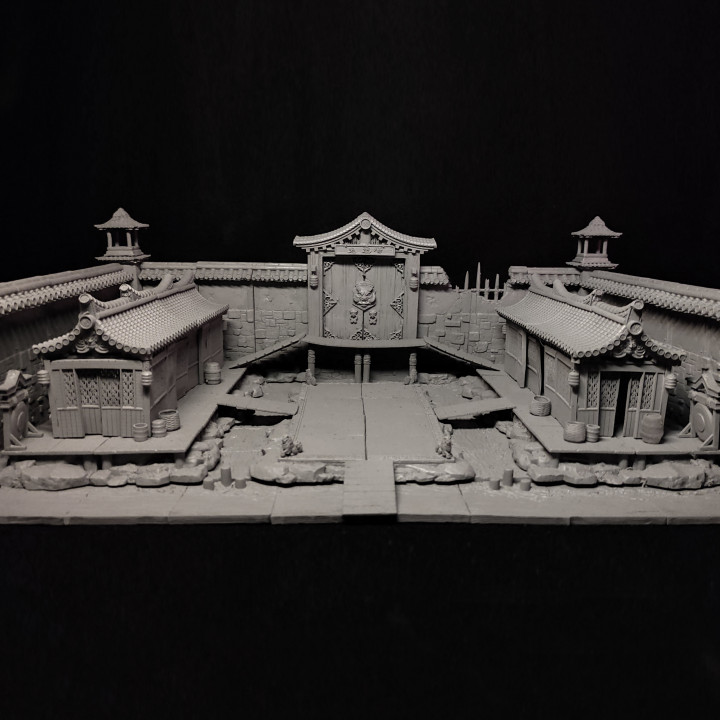 3D Printable SCENARIO - ONI DOJO by Necropunks Miniatures