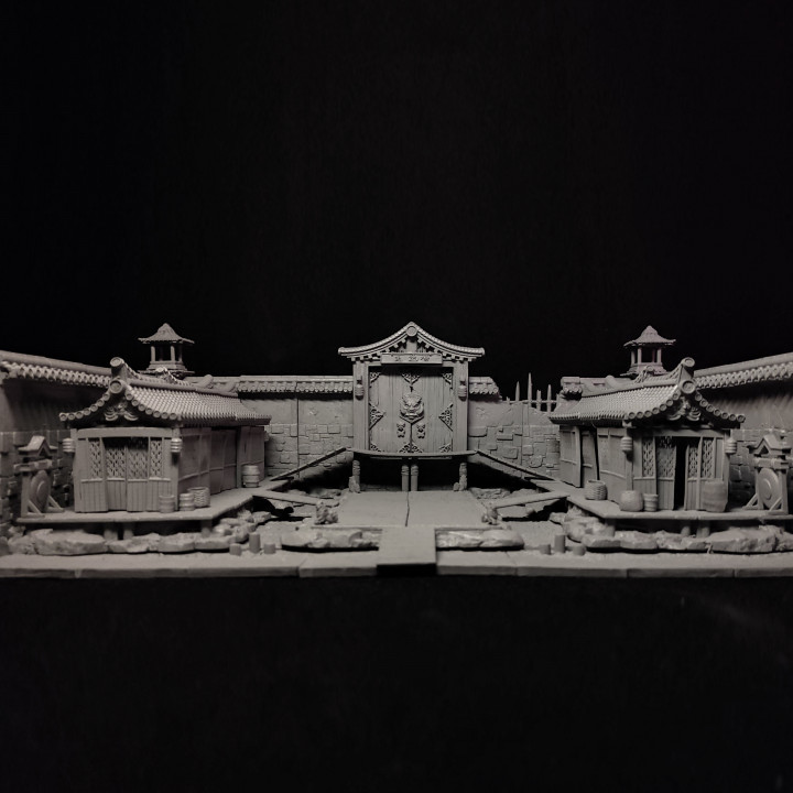 3D Printable SCENARIO - ONI DOJO by Necropunks Miniatures