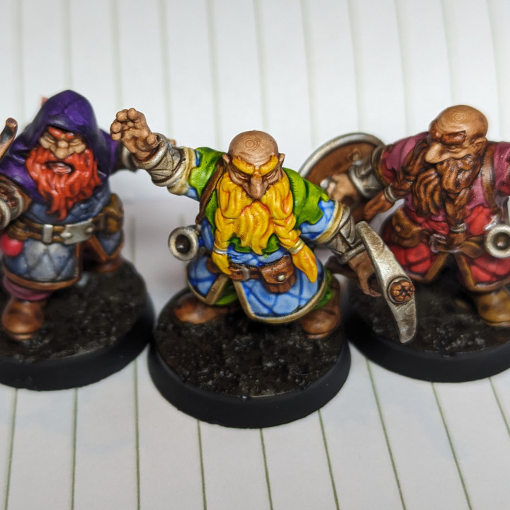 3D Print of Modular Hill Dwarf #09 [PRE-SUPPORTED] by blacksmithprops