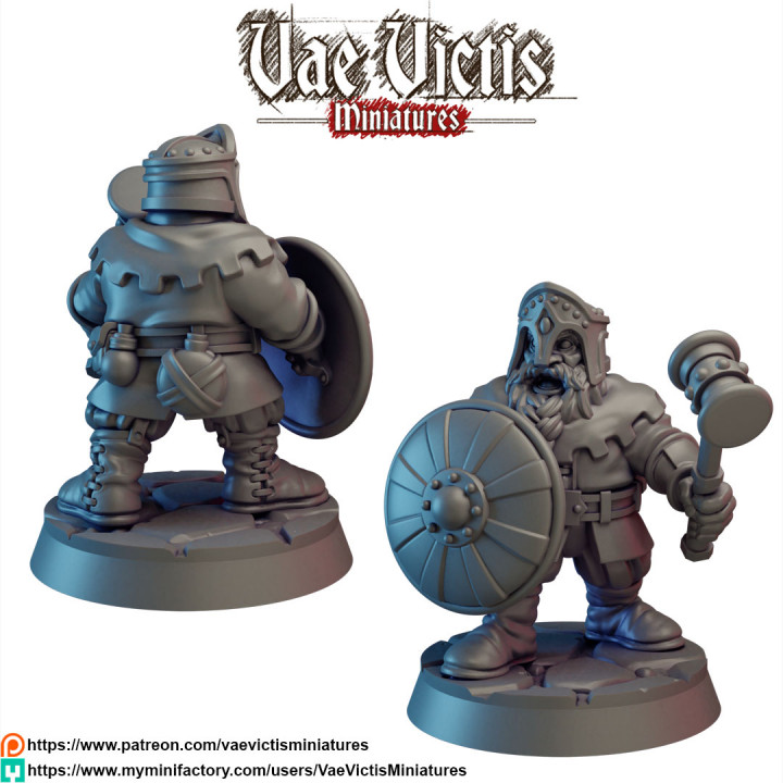 3D Printable Modular Hill Dwarf #07 [PRE-SUPPORTED] by Vae Victis ...