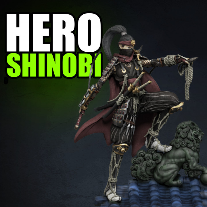 3D Printable ONI HERO SHINOBI by Necropunks Miniatures