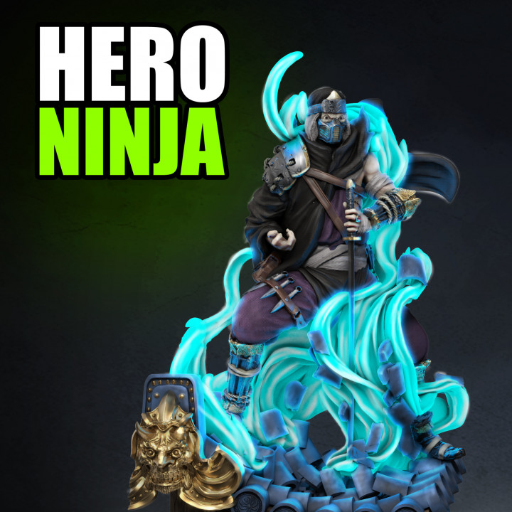 3D Printable ONI HERO NINJA by Necropunks Miniatures