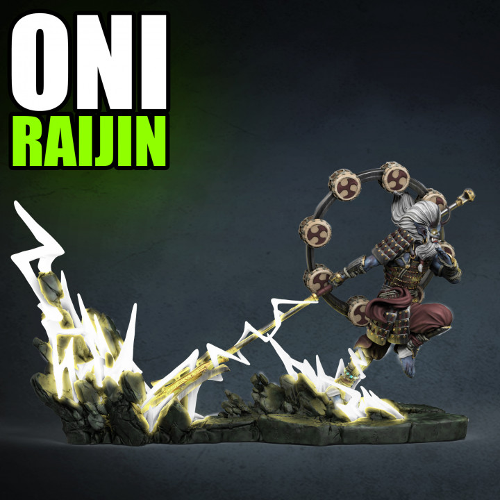 3D Printable ONI BOSS RAIJIN by Necropunks Miniatures