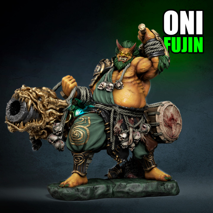 3D Printable ONI BOSS FUJIN by Necropunks Miniatures