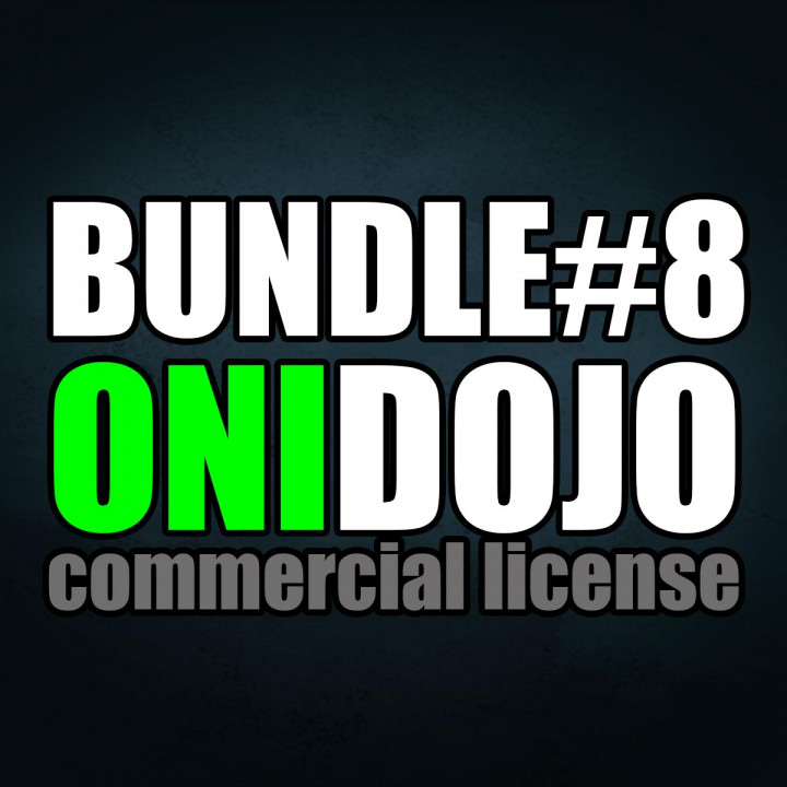 3D Printable COMMERCIAL LICENSE - BUNDLE#8 - ONI DOJO by Necropunks ...