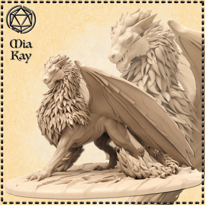 3D Printable Lion Drake by M3DM