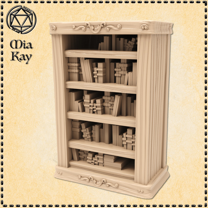 3D Printable Large Bookshelf by M3DM