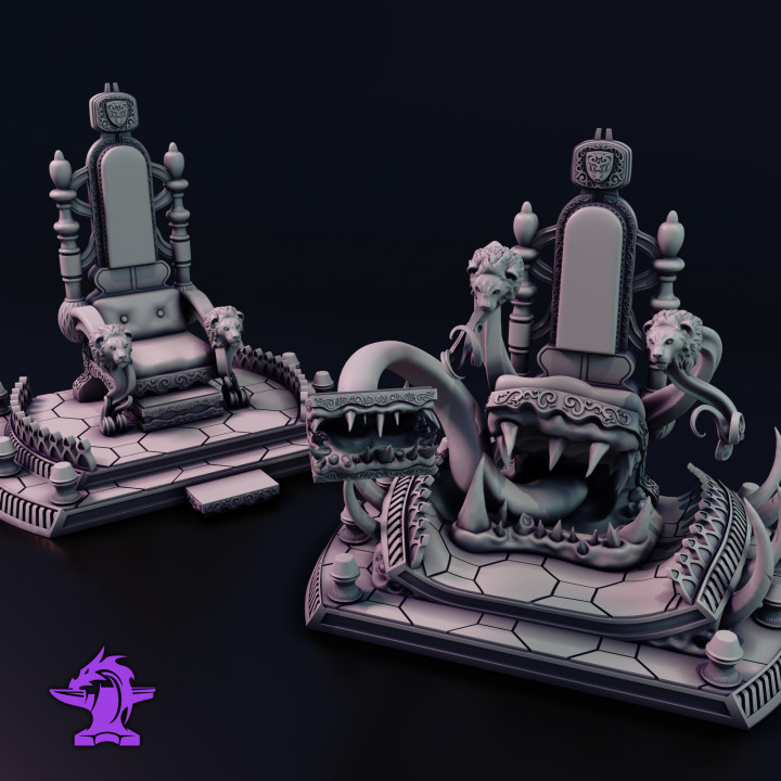 3D Printable Throne Mimic by The Forge of Many Things
