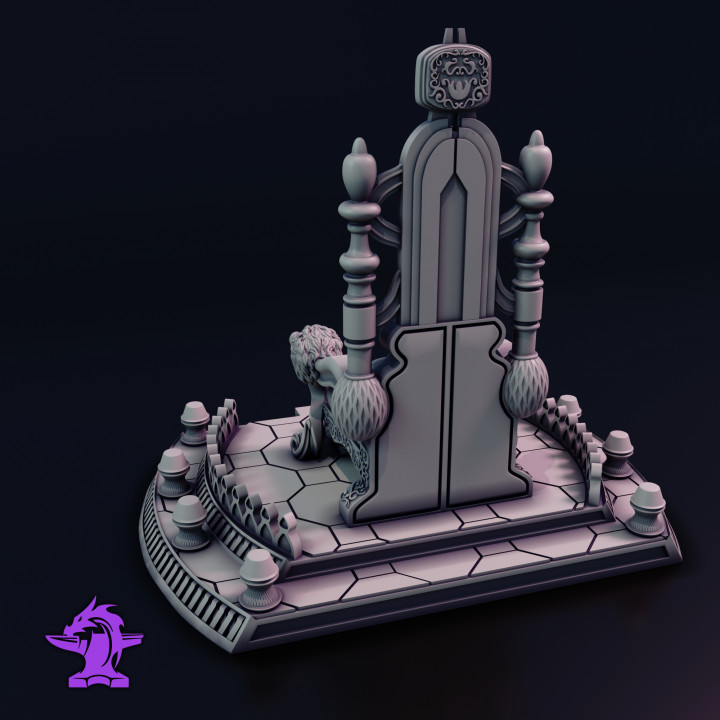 3D Printable Throne Mimic by The Forge of Many Things
