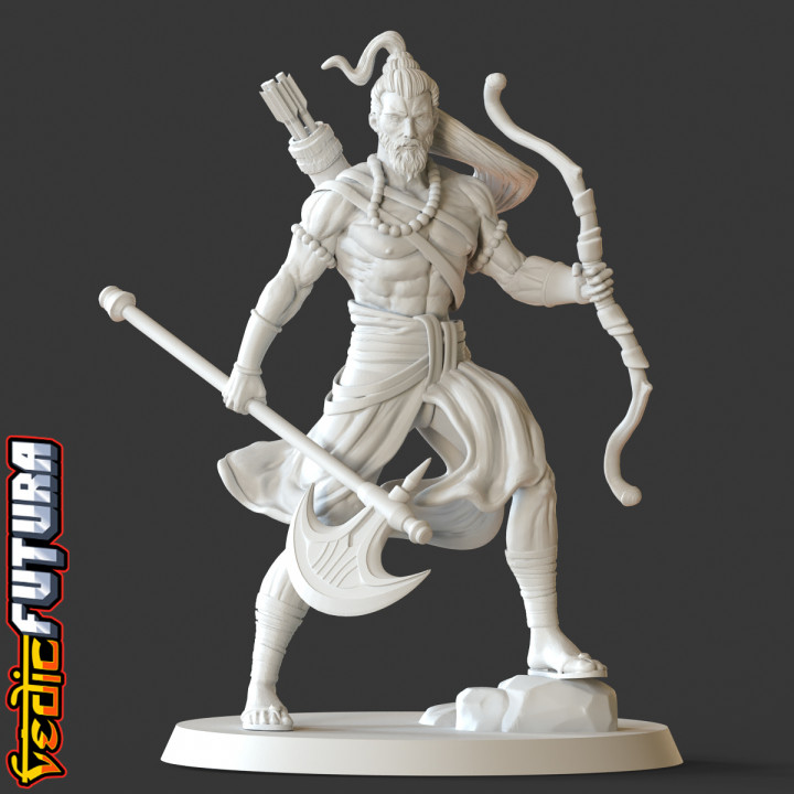 3D Printable Parashurama - 'Rama with an Axe' by VedicFutura