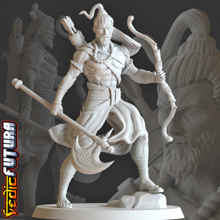 3D Printable Parashurama - 'Rama with an Axe' by VedicFutura