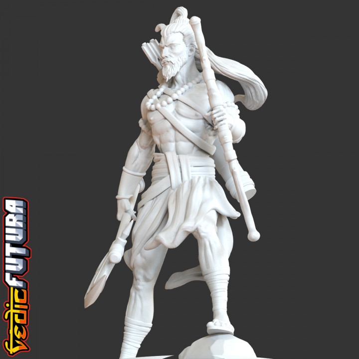 3D Printable Parashurama - 'Rama with an Axe' by VedicFutura