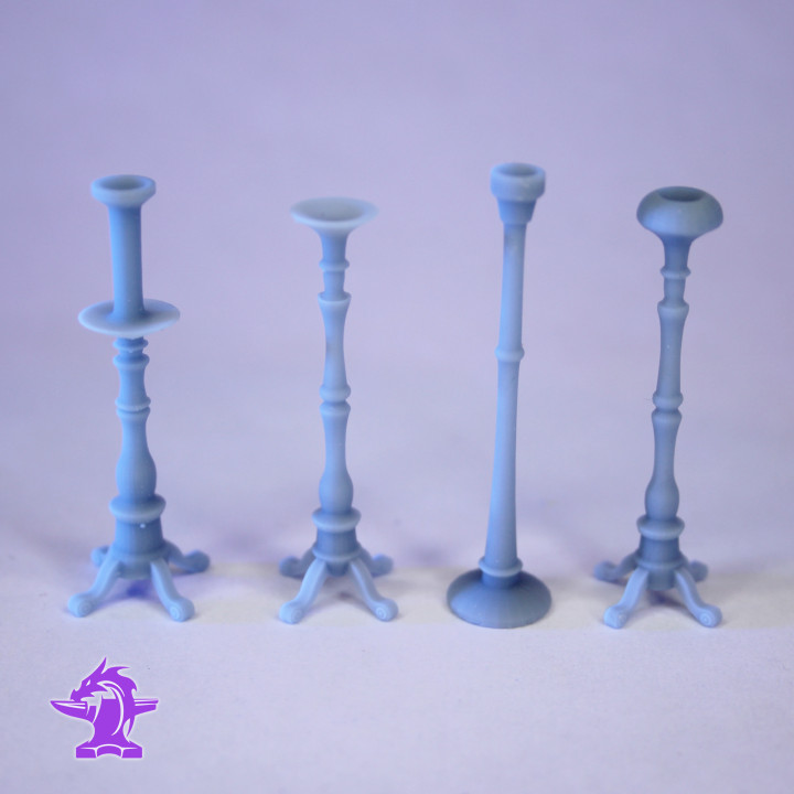 3D Printable Candle Sticks by The Forge of Many Things