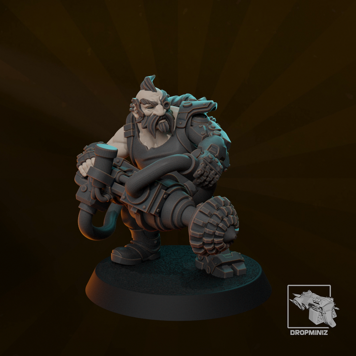 3D Printable Sci-Fi Dwarves - Vanguard Pack 1 by DropMiniz