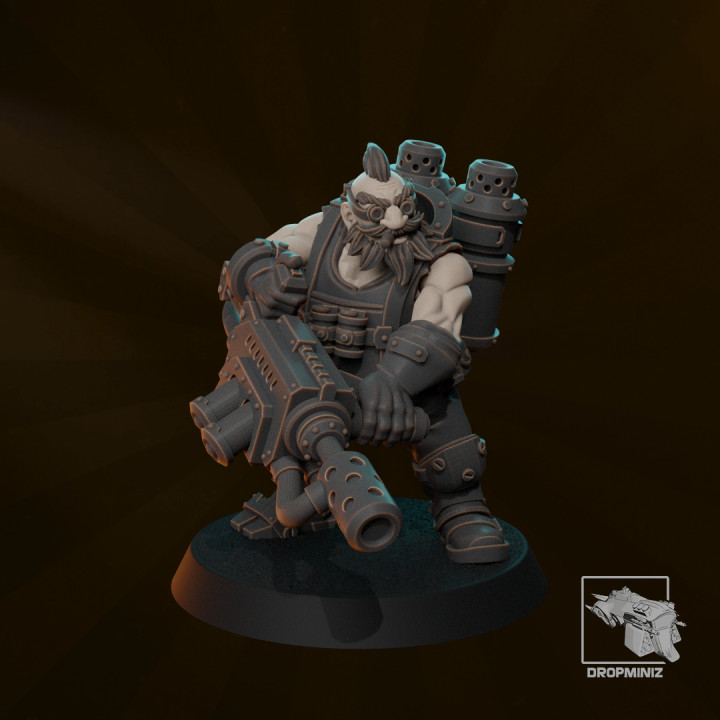 3D Printable Sci-Fi Dwarves - Vanguard Pack 1 by DropMiniz