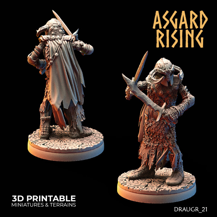 3D Printable DRAUGR: Barrow Guards /Modular/ /Pre-supported/ by Asgard ...