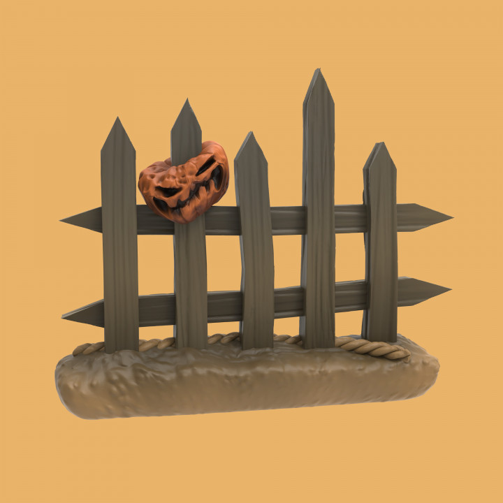 3D Printable Spooky Fence by M3DM