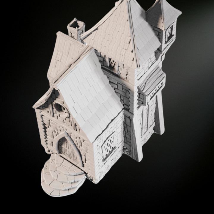 3D Printable Medieval Fantasy Healer House II by WargamesCo