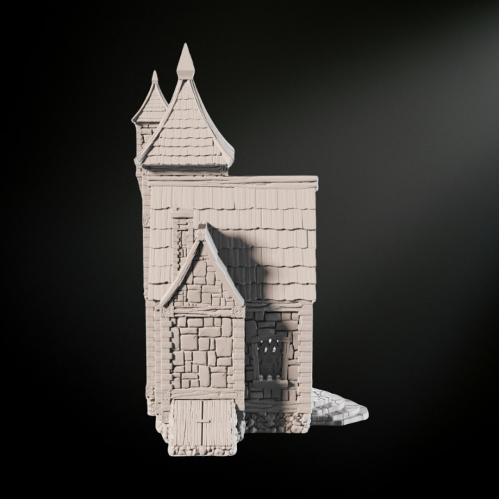 3D Printable Medieval Fantasy Healer House II by WargamesCo