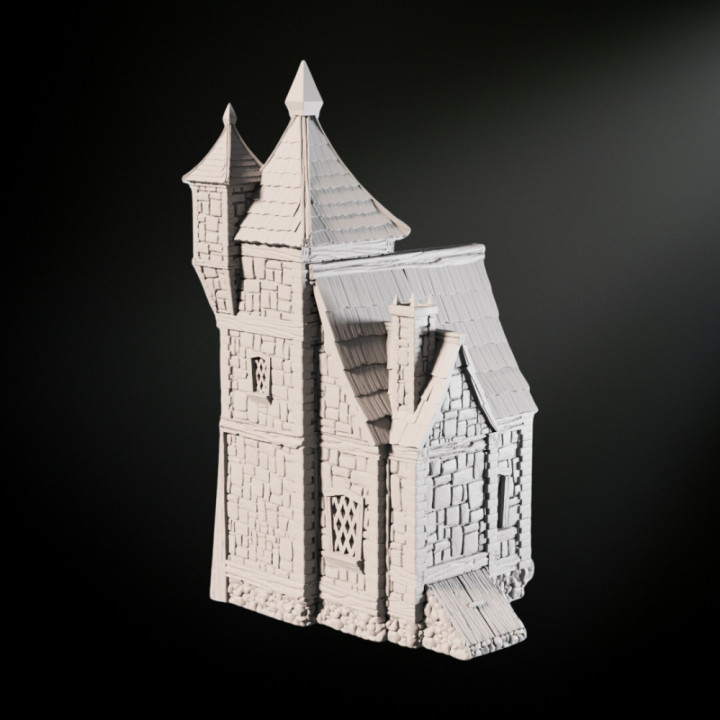 3D Printable Medieval Fantasy Healer House II by WargamesCo
