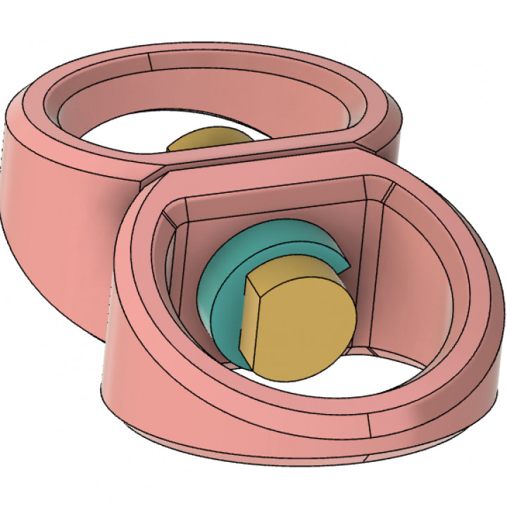 3D Printable Swivel Link by Josh