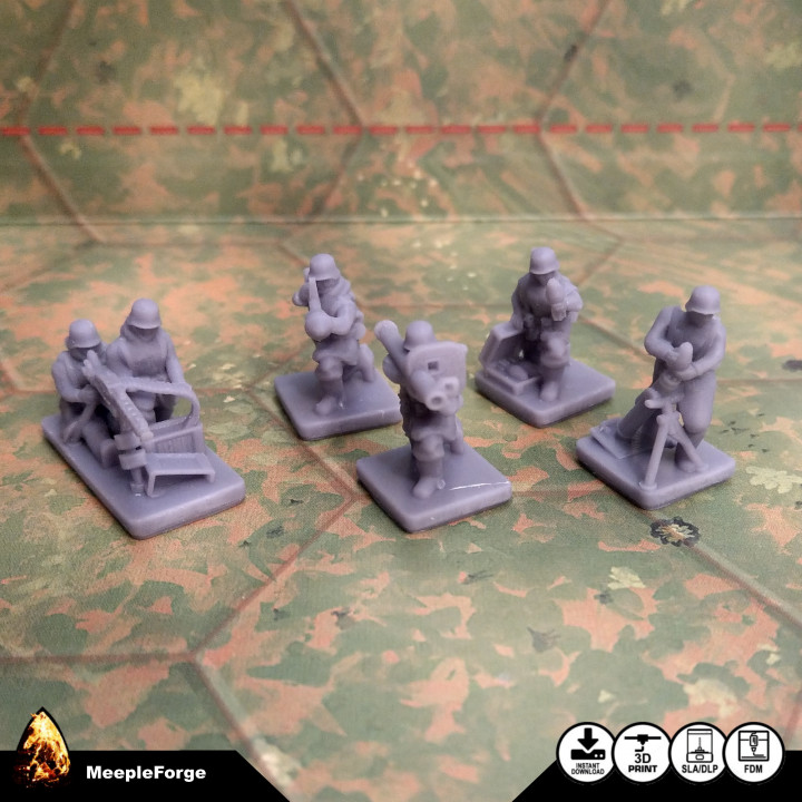 3D Printable WW2 German Infantry SWA Winter 15mm Scale by Andy at ...