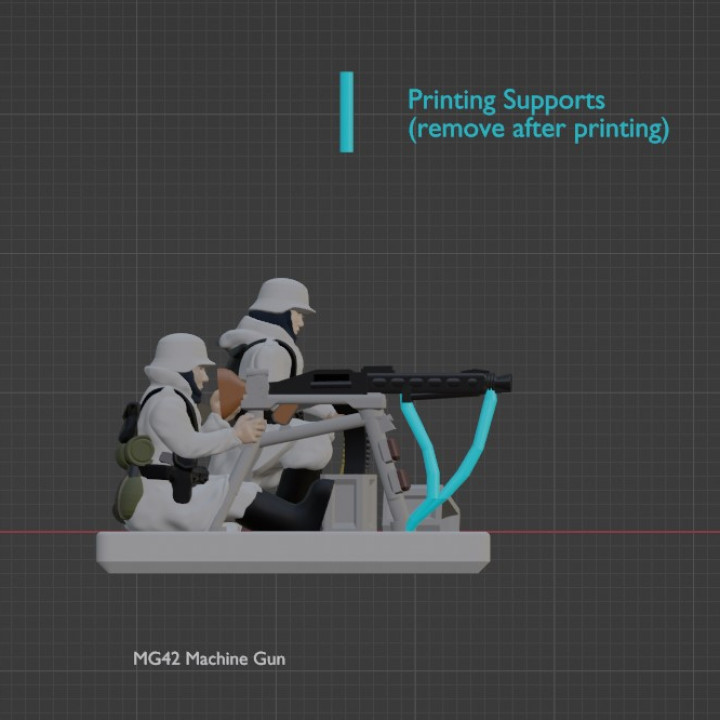 3D Printable WW2 German Infantry SWA Winter 15mm Scale by Andy at ...