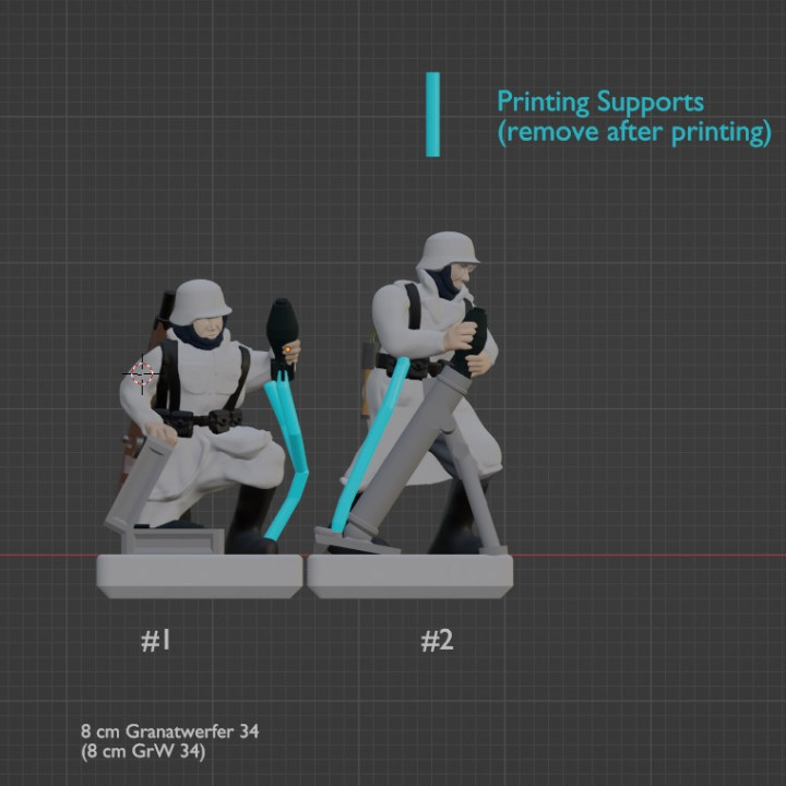 3D Printable WW2 German Infantry SWA Winter 15mm Scale by Andy at ...