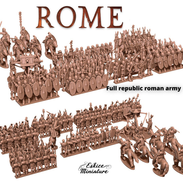 3D Printable Roman republic Army - 15mm Epic History Battle by Eskice ...