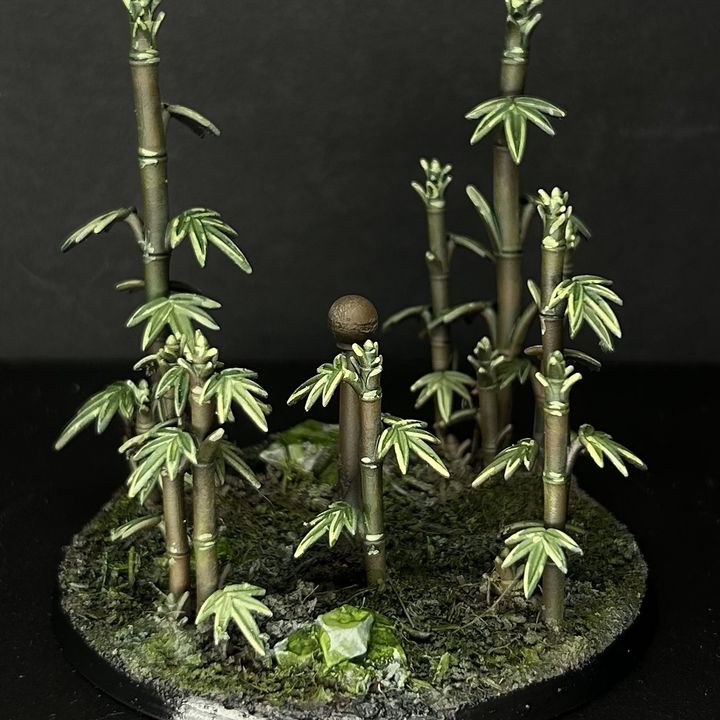 3D Print of Basing Bits - Bamboo by asgog