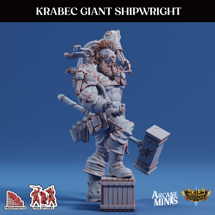 3D Printable Krabec Giant Shipwright by Sordane Publishing