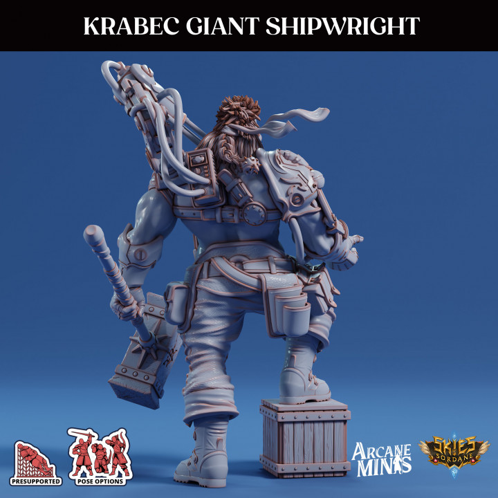 3D Printable Krabec Giant Shipwright by Sordane Publishing