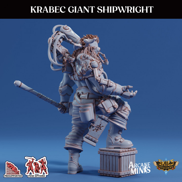 3D Printable Krabec Giant Shipwright by Sordane Publishing