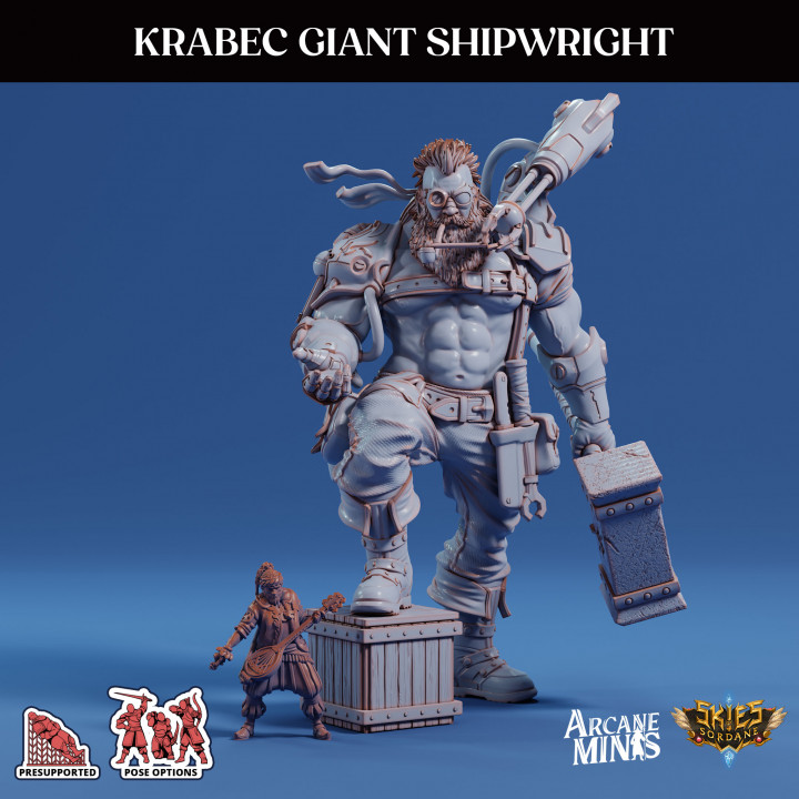 3D Printable Krabec Giant Shipwright by Sordane Publishing