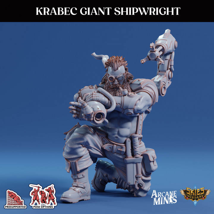 3D Printable Krabec Giant Shipwright by Sordane Publishing