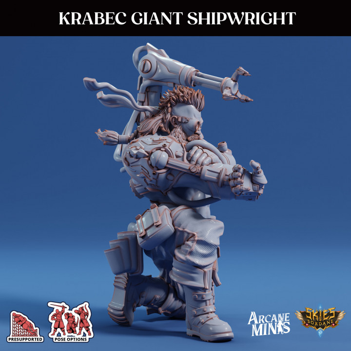 3D Printable Krabec Giant Shipwright by Sordane Publishing