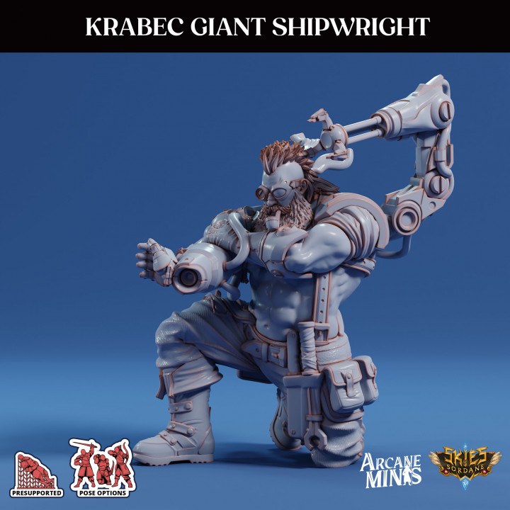 3D Printable Krabec Giant Shipwright by Sordane Publishing